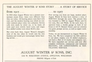 August Winter & SonsAbout August Winter & Sons | History